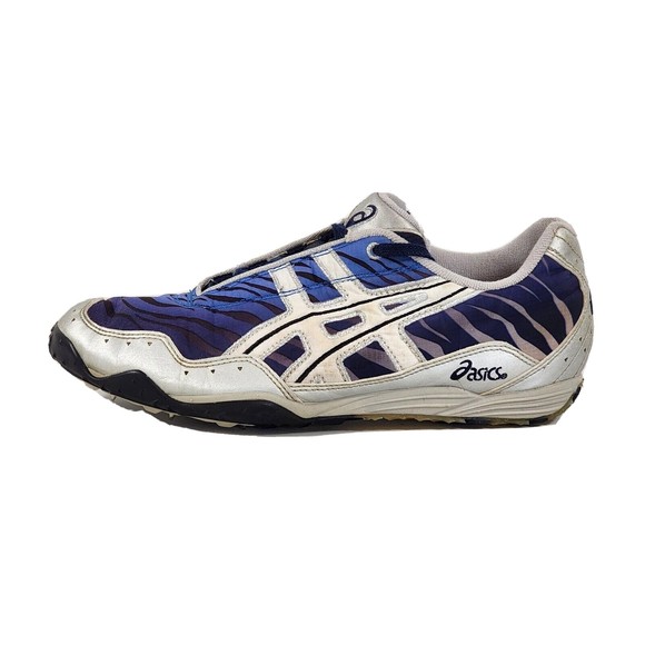 Asics | Shoes | Asics Sprinter Mens Silver White Blue Track Field ...